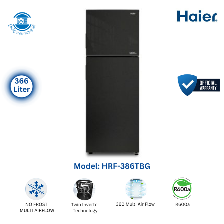 HAIER 366 Liter No Frost Refrigerator HRF-386TBG | Daraz.com.bd