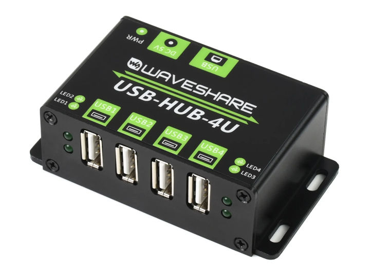 Waveshare Industrial Grade USB HUB, Extending 4x USB 2.0 Ports adopt ...