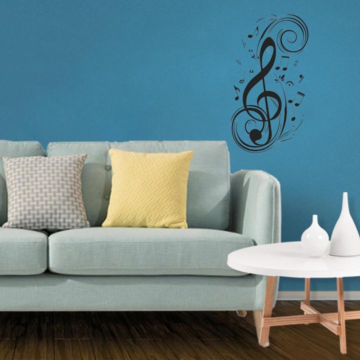 Removable Music Notes PVC Wall Sticker Art Decal Living Room Home ...