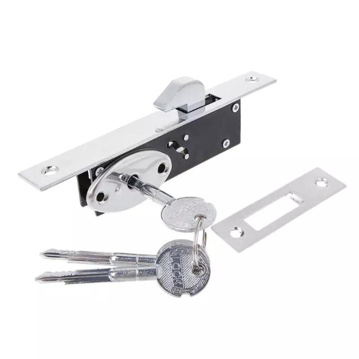 Home gate Sliding door single hook lock Stainless steel aluminum door ...