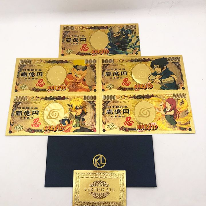 Anime Naruto Letters Metal Cards Commemorative Itachi Kakashi Uzumaki ...