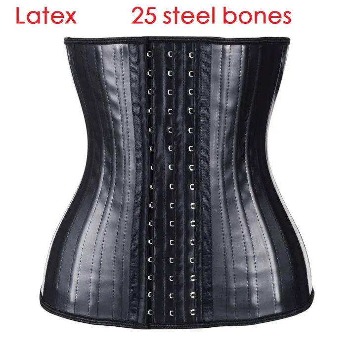Women Latex Waist Trainer Body Shaper Sport Belt Slimming Shaper Tummy ...