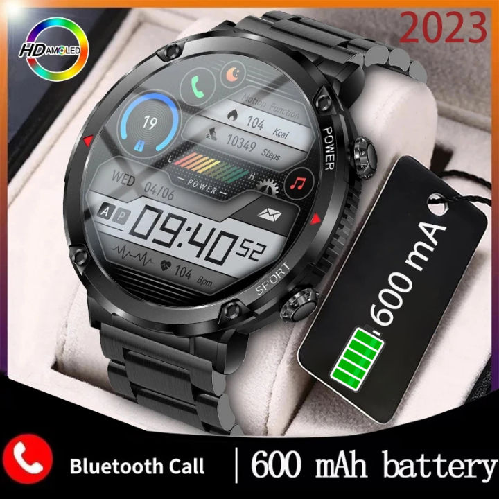 LIGE 2023 Bluetooth Call Smartwatch 600 mA Big Battery Men Smart Watch ...