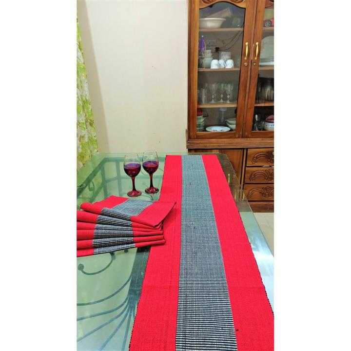 Add Style To Your Dining Table With A Multi-Color 7-Piece Dining Runner ...