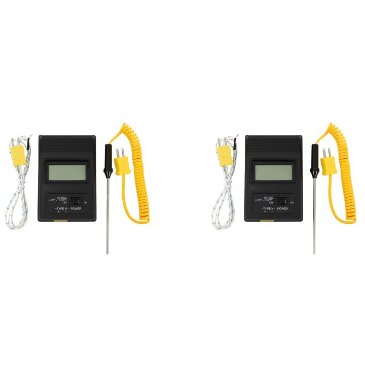 2X TM-902C(-50 Celsius to 750 Celsius) Temperature Meter TM902C Digital ...