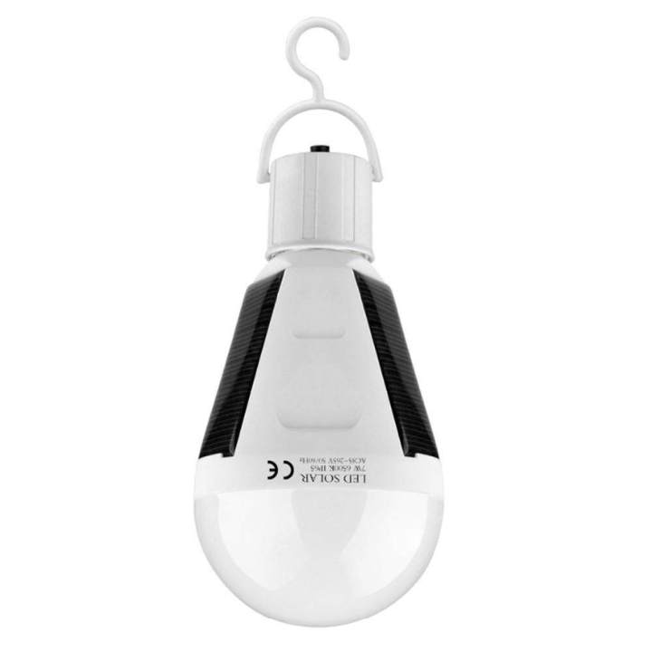 Solar Panel Powered LED Light Bulb Hanging Solar Light Portable ...