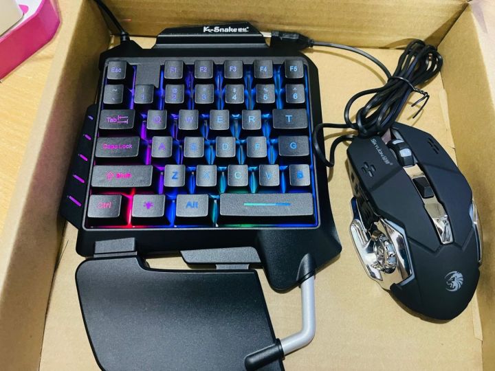 K-Snake Mobile Gaming RGB Keyboard & Mouse Combo set Black | Daraz.com.bd