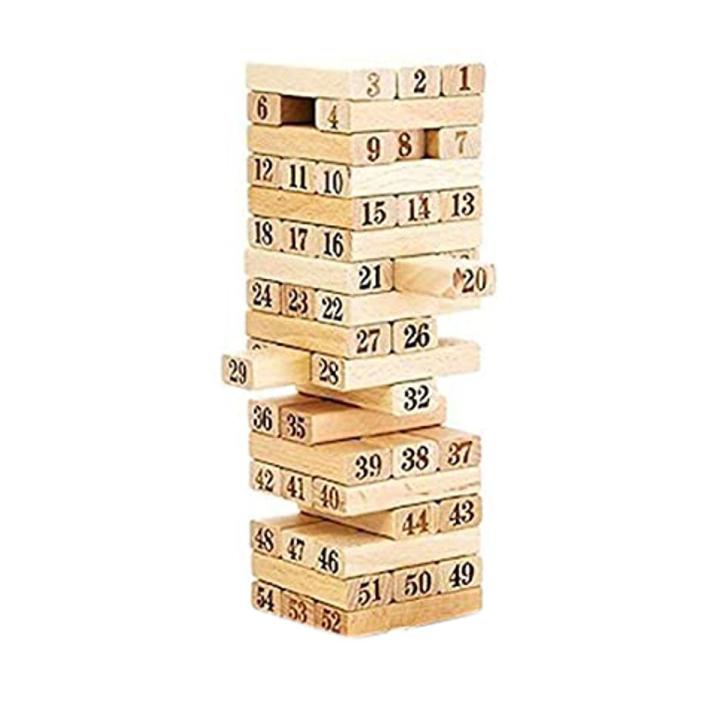 Wooden Blocks Game for Kids Gaming Classic Jenga, Tower Game ...