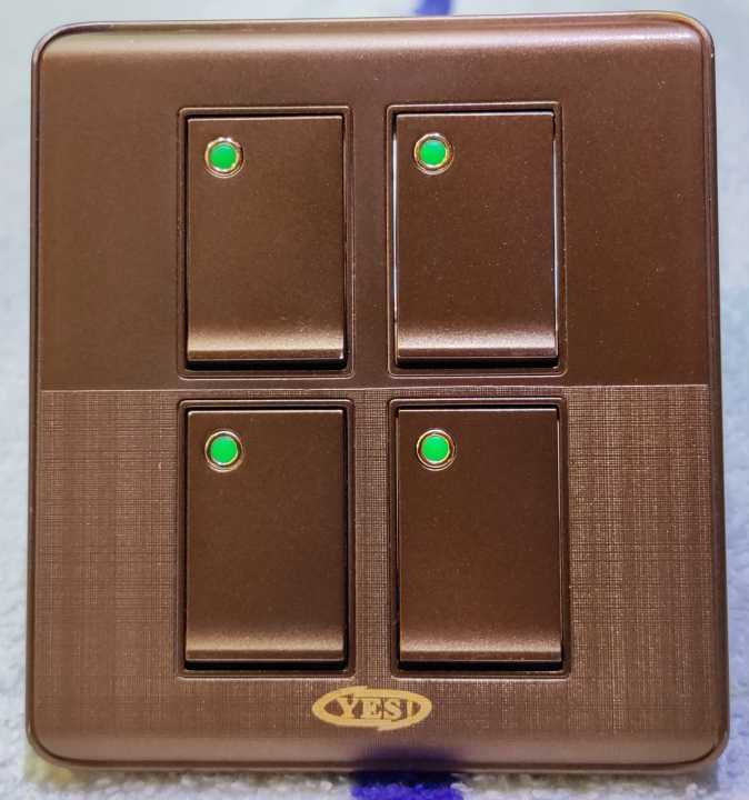Yes E2 model 4 gang switch | Daraz.com.bd