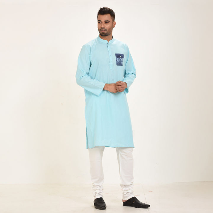Kay Kraft Pastel Green Cotton Panjabi Men'S Panjabi For Men | Daraz.com.bd