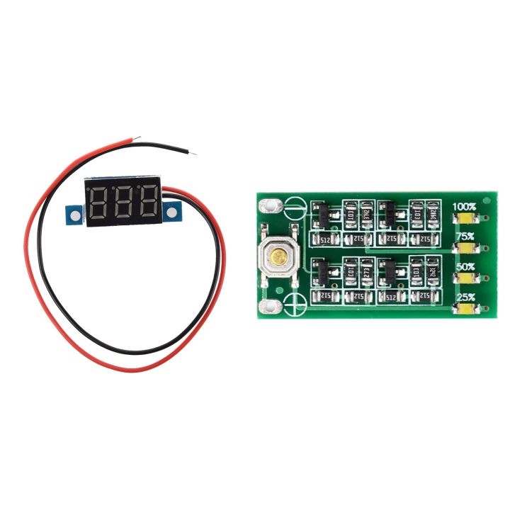 Mini Digital Voltmeter LED Voltage Display Panel Meter 3.3-30V with 3S ...