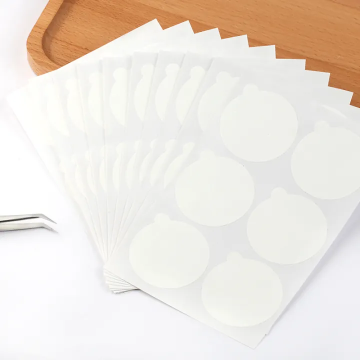 60pcs Disposable Grafted Eyelash Glue Holder Pallet Sticker Eyelash ...