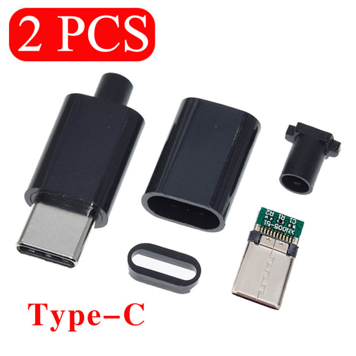 2PCS Type C usb3.1 3A fast charging USB Connectors Male Jack | Daraz.com.bd
