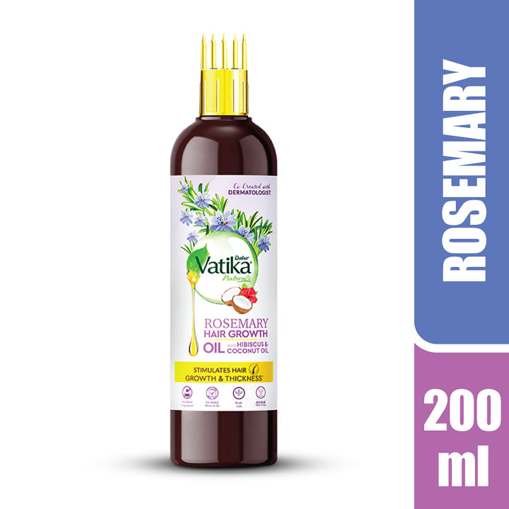 Dabur Vatika Rosemary Hair Growth Oil 200 Ml | Daraz.com.bd