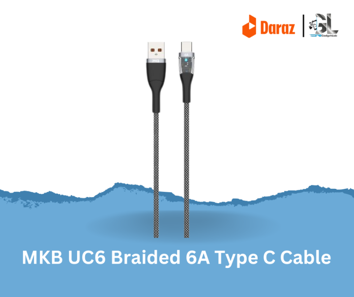 MKB UC6 Braided 6A Type C Cable | Daraz.com.bd