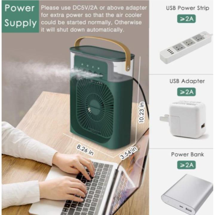 Personal Air Cooler, Air Conditioner Mist Fan, Mini Evaporative Cooler ...