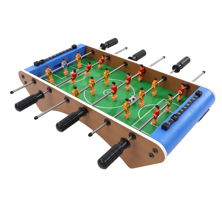Football Table Game Tabletop Soccer Game Space Saving 6 Bar Competitive ...