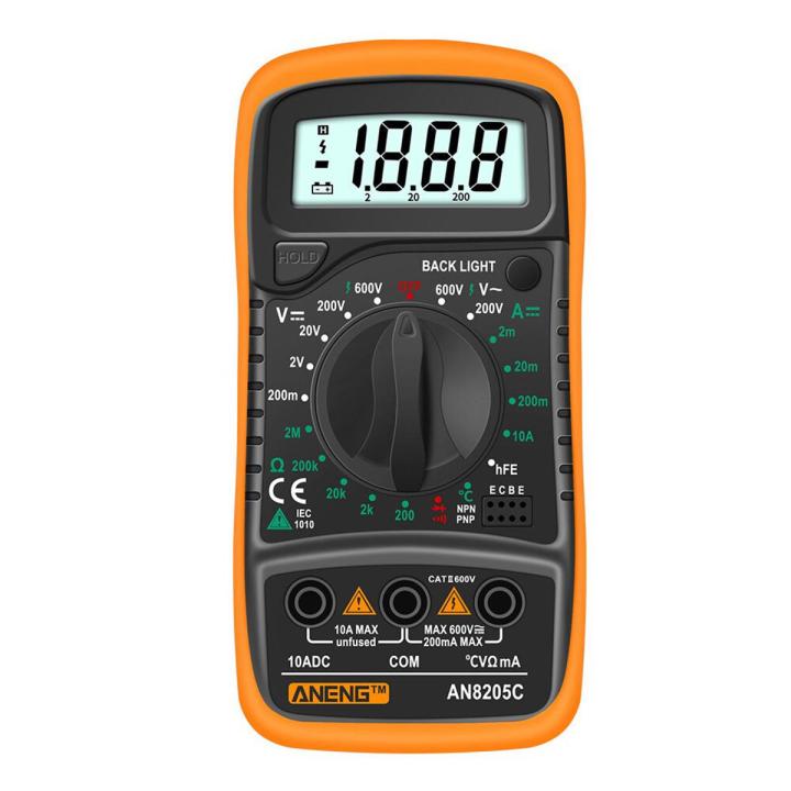 HD Digital Multimeter 1999 Automatic Count Range AC/DC Ohmmeter LCD ...