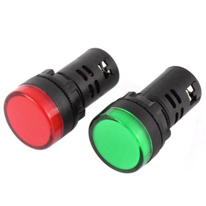 LED Indictor Light 220V AC 2Calor Red/Green 4 Pcs | Daraz.com.bd