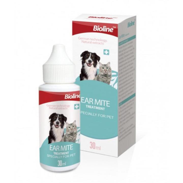 bioline ear mite treatment 60ml for cats and dogs | Daraz.com.bd