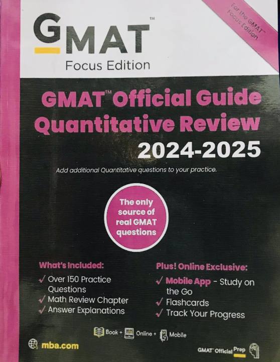 GMAT Official Guide Quantitative Review 2024 - 2025 (Paperback) | Daraz.com.bd