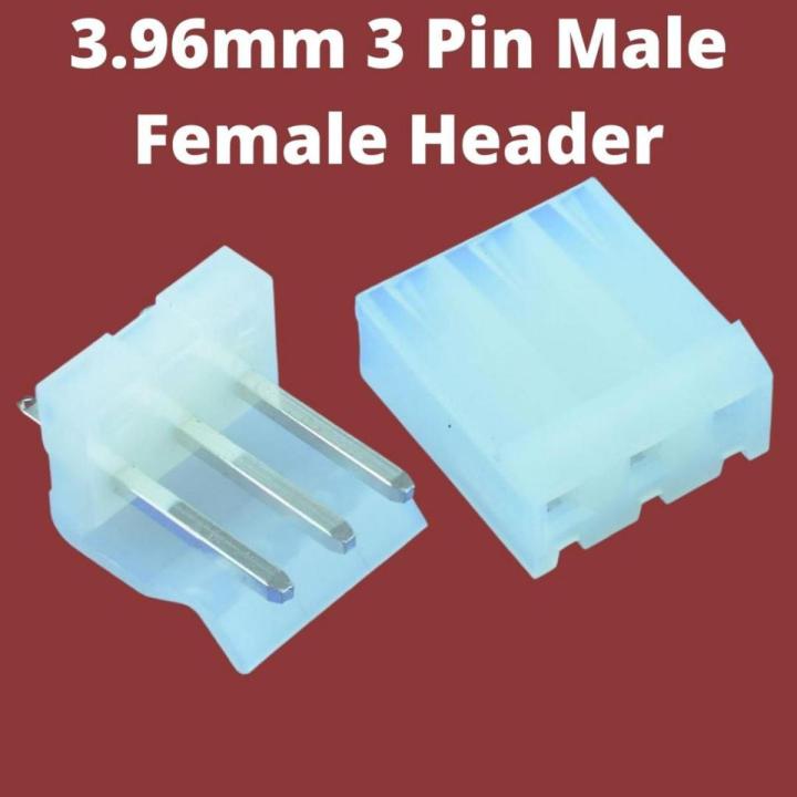 5Pcs- AC 300V Male Header 3 Pin CPU MALE FEMALE HEADER Female Housing ...