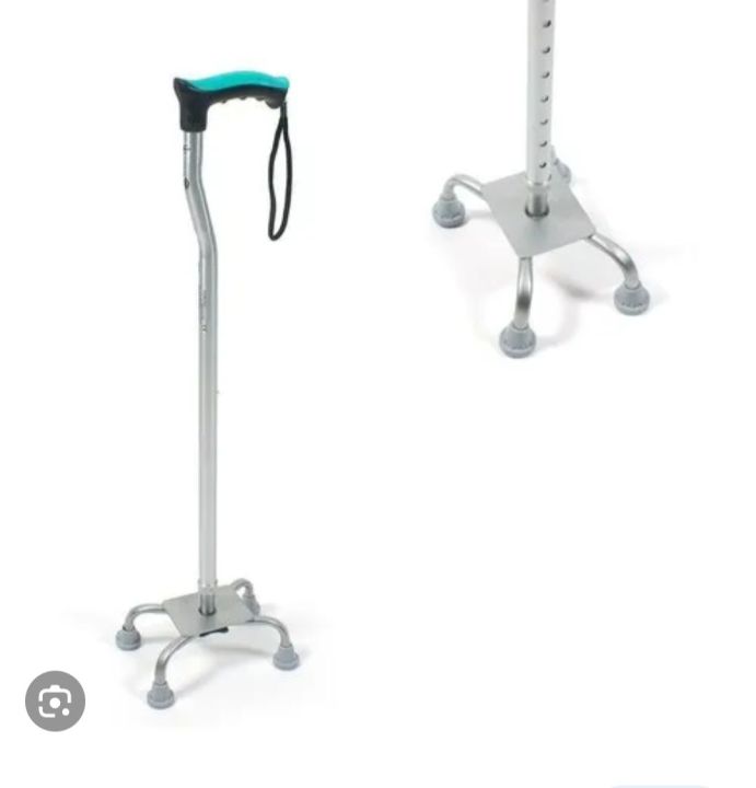 Aluminium Silver.U Shaped Quadripod Walking Stick | Daraz.com.bd