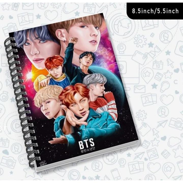 BTS Dairy Notebook pad HD Print khata | Daraz.com.bd