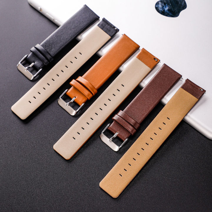 Universal Watch Band 20mm / 22mm Genuine Leather Straps for Huawei GT ...