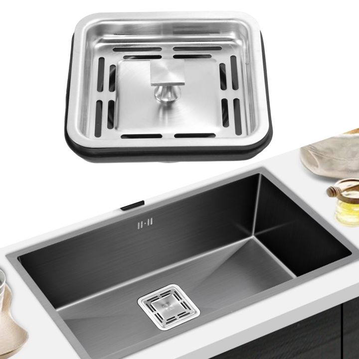 【In-demand】 Stainless Steel Square Sink Strainer Plug Kitchen Sink ...