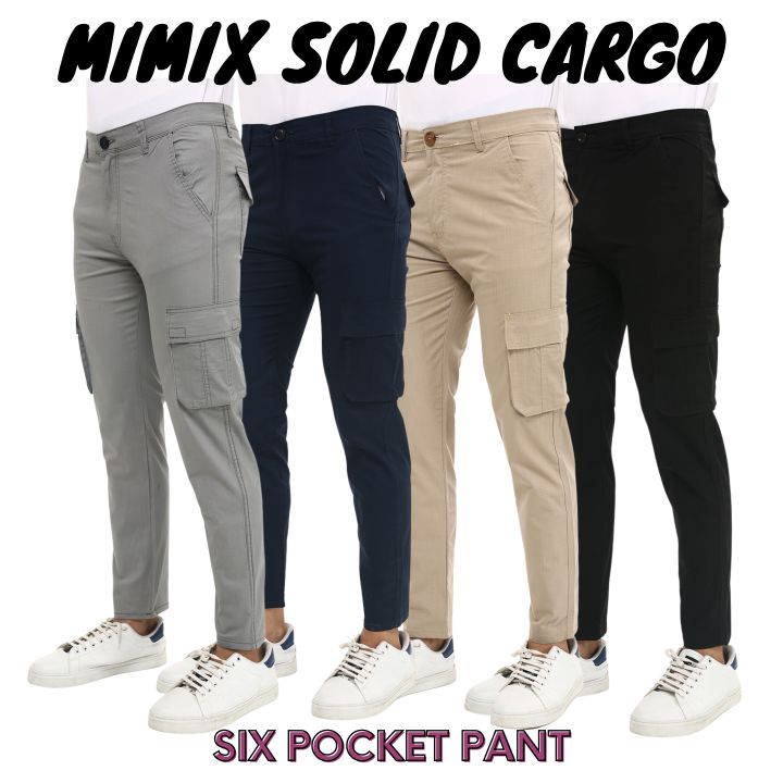 Whimsical Indispensable -Cargo Mobile pant Solid Khaki Color Stretch ...