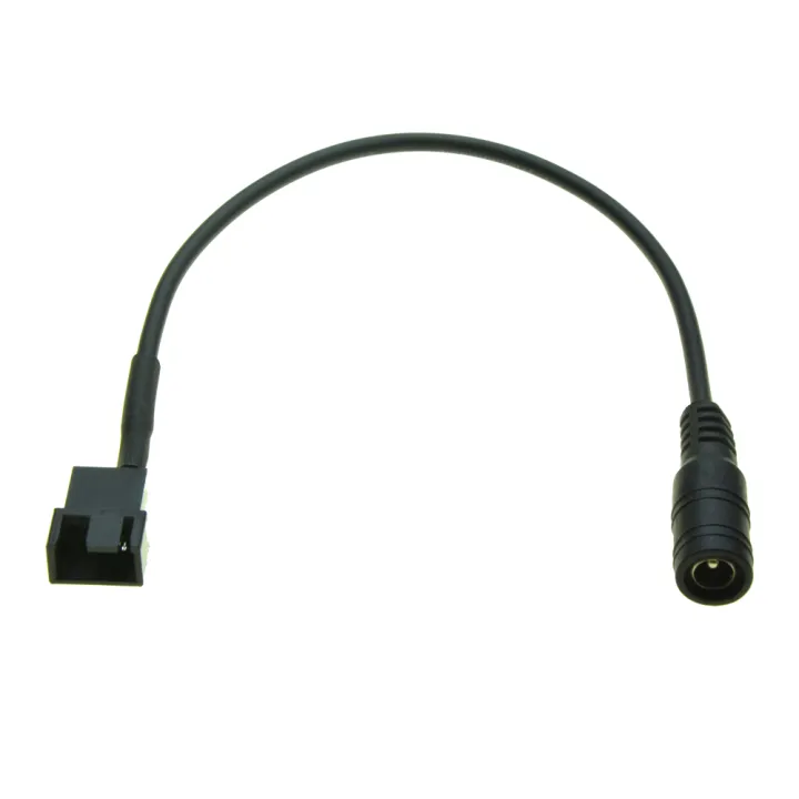 5.5x2.1mm DC Female to 4 Pin Fan male Cooling 3 pin Cooler External ...