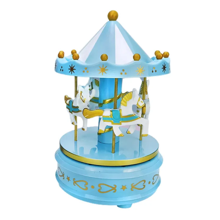 Cute Merry-Go-Round Carousels Music Box Birthday Present Ornament ...