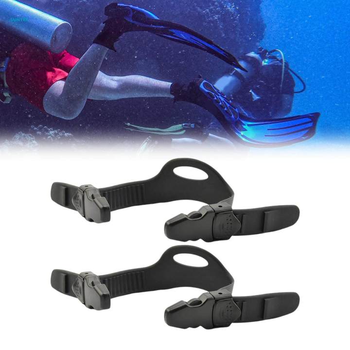 2x Diving Quick Release Fin Straps Adjustable with Buckles for Scuba ...