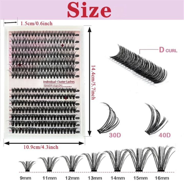 【The Edge of Beauty】D curl DIY eyelash extension kit black natural ...
