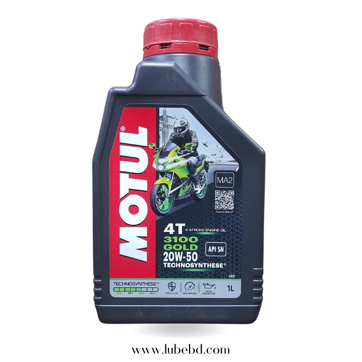 Motul 4T 3100 Plus 20W50 Semi Synthetic Motorcycle Engine Oil - 1 Liter ...