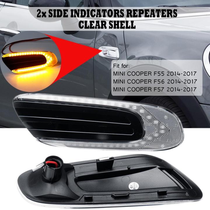 for your motor 2x LED Side Scuttle Lights Repeater Indicator Lamp For ...