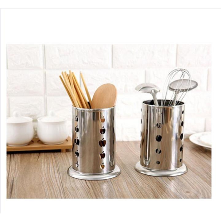 Spoon Stand/Spoon Holder Round -Silver | Daraz.com.bd