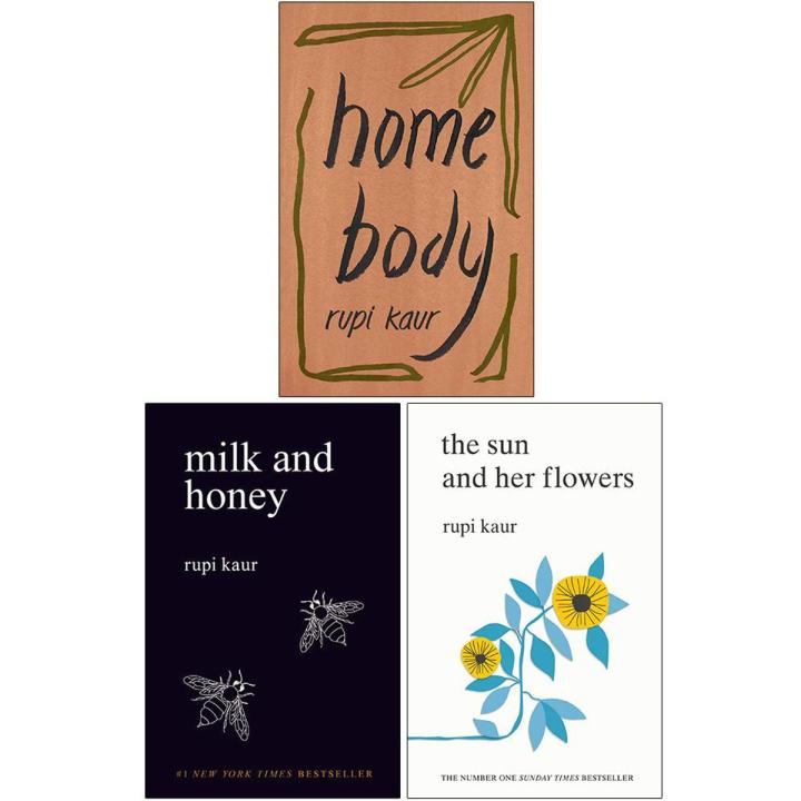 Rupi Kaur 3 Books Combo Set (Milk and Honey, The Sun and Her Flower, Home Body) | Daraz.com.bd