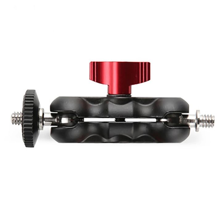 【Lejia】Metal Arm Dual 1/4" Head Mount Handlebar Super Clamp for Hotshoe ...