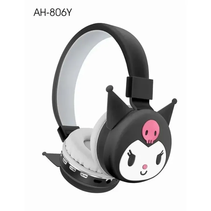 Kuromi Bluetooth Headphone Wireless Headsets Anime Cartoon Stereo ...