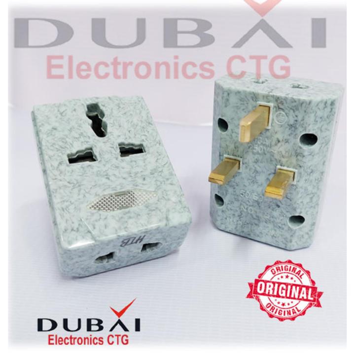 3 Pin Multi Socket 13A Chromic Design Heavy Duty Professional | Daraz ...