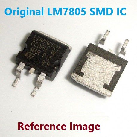 A Class SMD LM7805 Voltage Regulator SMD LM7805 IC 5V 1.5A Voltage Regulator 3 Pin Leads SMD ...