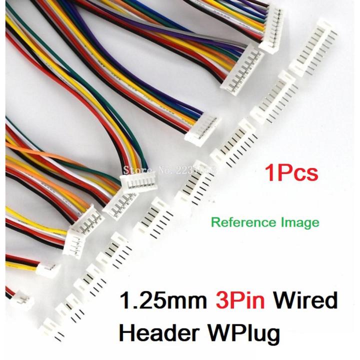 1.25mm 3Pin Cables FEMALE Connectors Plug & Socket Micro JST 1.25mm 3 ...