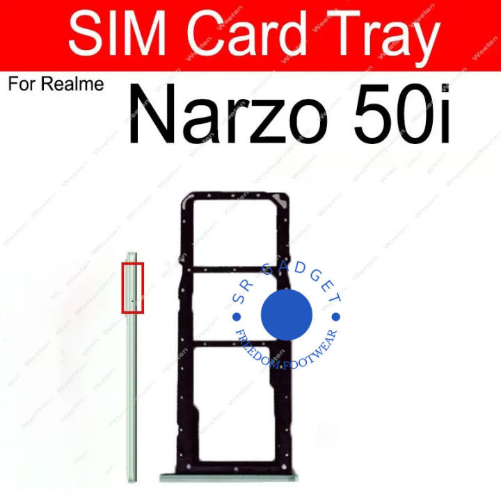 Replacement Dual Sim Tray Holder for Realme Narzo 50i Sim Slot | Daraz ...
