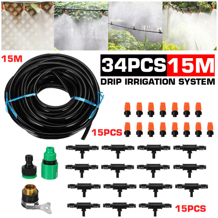 15Assembly orange nadster Automatic Micro Drip Irrigation System Garden ...
