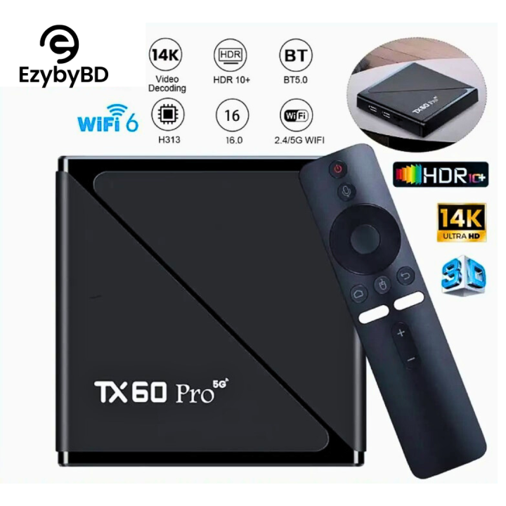 Android Smart TV Cart TX 60 PRO 14K Ultra HD, Voice Remote, Bluetooth ...