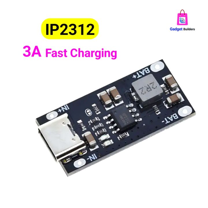 Lithium Battery 18650 Charging Module 3А Туре C Fast Charging Board ...