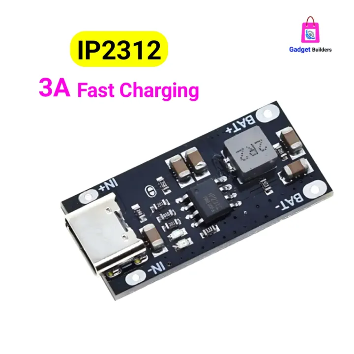 Lithium Battery 18650 Charging Module 3А Туре C Fast Charging Board ...