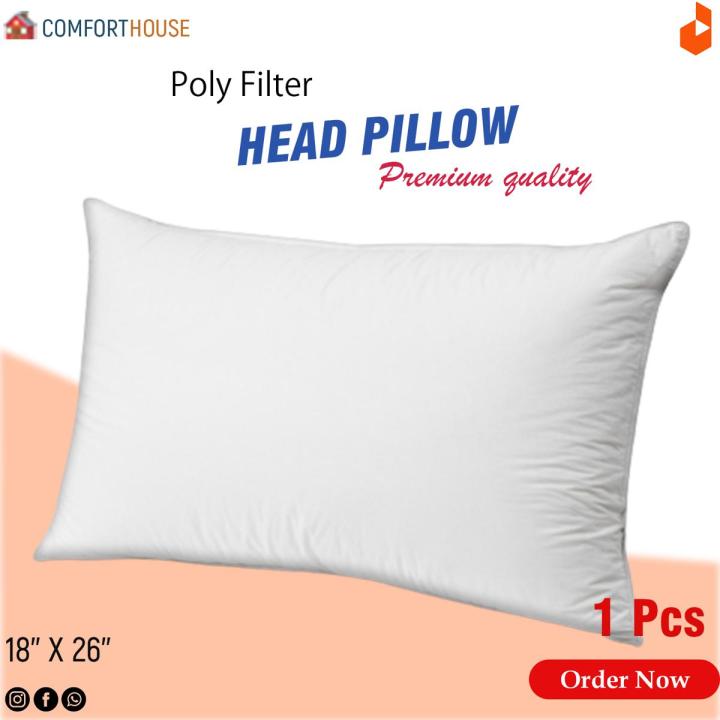 POLY FILLER HEAD PILLOW 18″X 26″ | Daraz.com.bd
